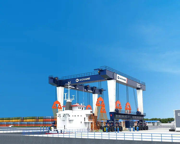 Pórtico Automotor Marino Para Yates/Buques/Barcos - AICRANE